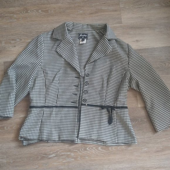 Sweet Suit | Jackets & Coats | Sweet Suit Thin Blazer Black And White ...